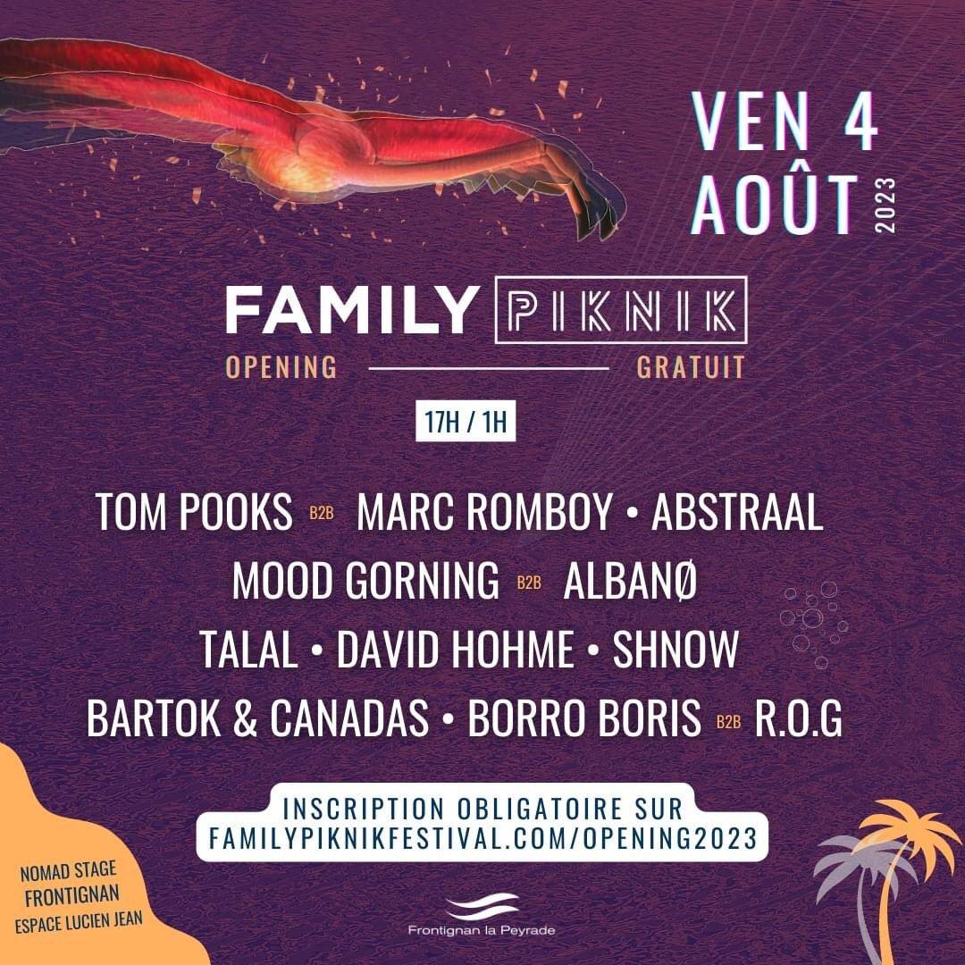 Family PikNik vous offre un Opening surprise le vendredi 4 Aout